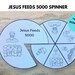 Jesus Feeds 5000 Spinner, Jesus Feeds the Multitudes Bible Story ...