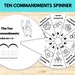 Ten Commandments Bible Story Activity, Sunday School Craft, Ten ...