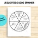 Jesus Feeds 5000 Spinner, Jesus Feeds the Multitudes Bible Story ...