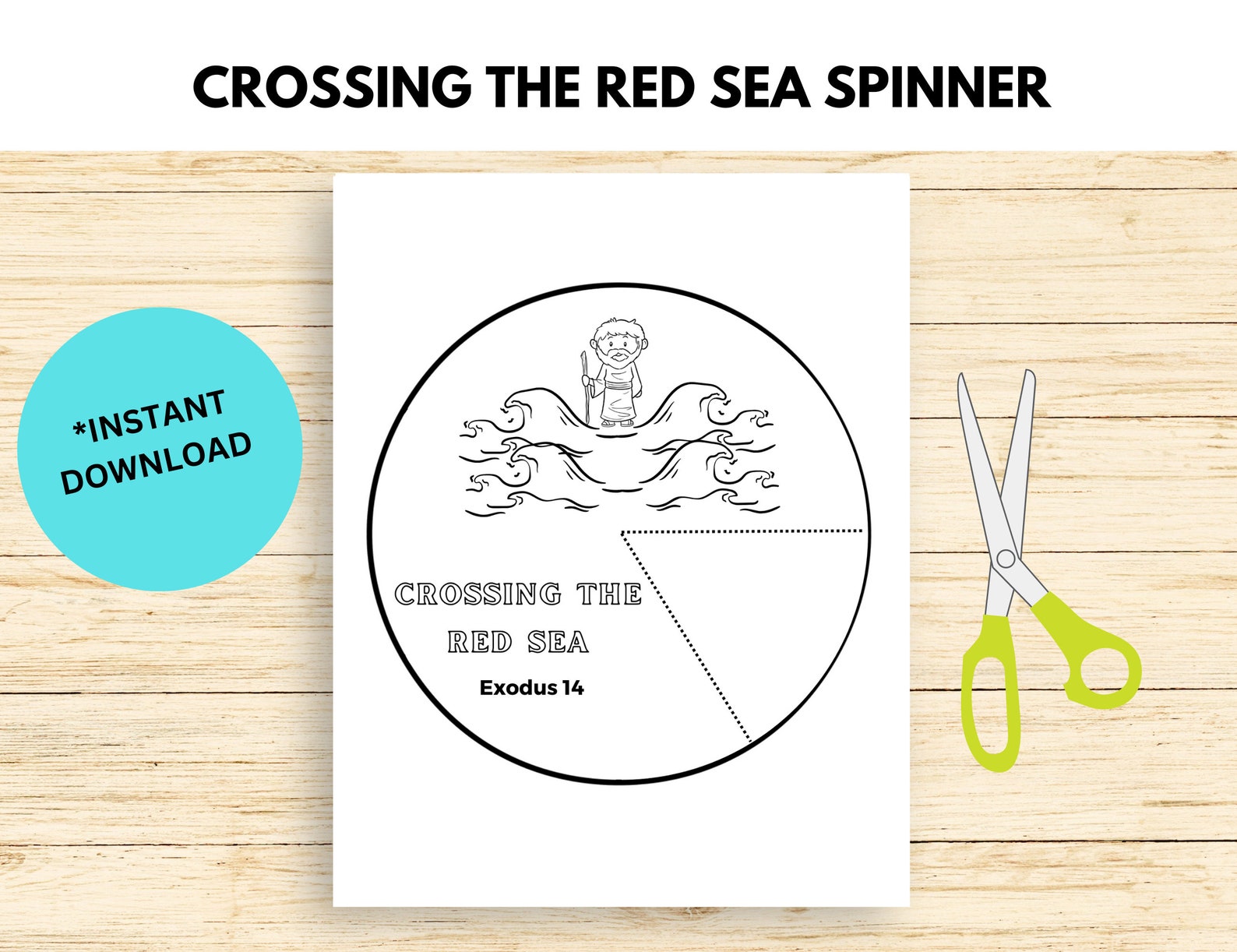 Crossing the Red Sea, Moses Parts the Red Sea Craft, Sunday School ...