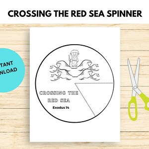 Crossing the Red Sea, Moses Parts the Red Sea Craft, Sunday School ...