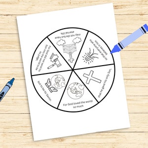 The Good News John 3:16 Bible Story Activity, Sunday School Craft ...