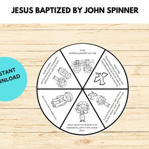 Jesus Baptism, John the Baptist Bible Story Activity, Sunday School ...