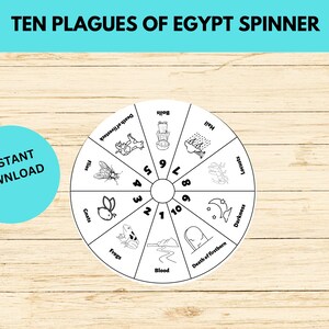 Plagues of Egypt Bible Story Activity, Sunday School Lesson, Ten ...