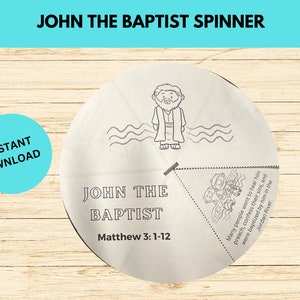 John the Baptist Bible Story Activity, Sunday School Craft, John the ...
