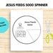 Jesus Feeds 5000 Spinner, Jesus Feeds the Multitudes Bible Story ...