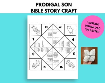 Prodigal Son Bible Story Activity, Sunday School Craft, Parable of ...