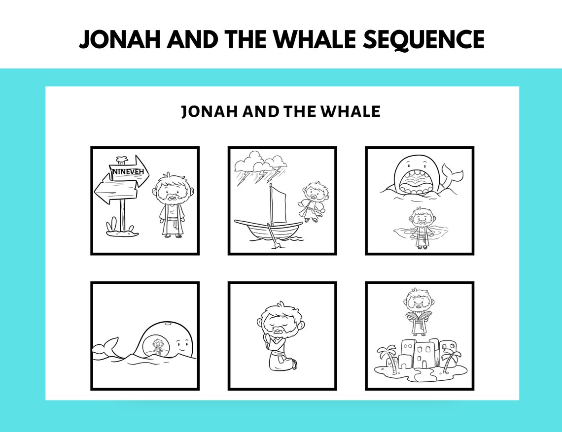 Jonah and the Whale Craft, Jonah and the Whale Bible Story, Sunday ...