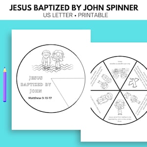 Jesus Baptism, John the Baptist Bible Story Activity, Sunday School ...