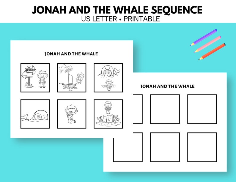 Jonah and the Whale Craft, Jonah and the Whale Bible Story, Sunday ...