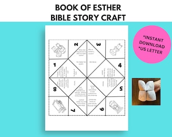 Ten Commandments Bible Story Activity, Sunday School Craft, Fortune ...