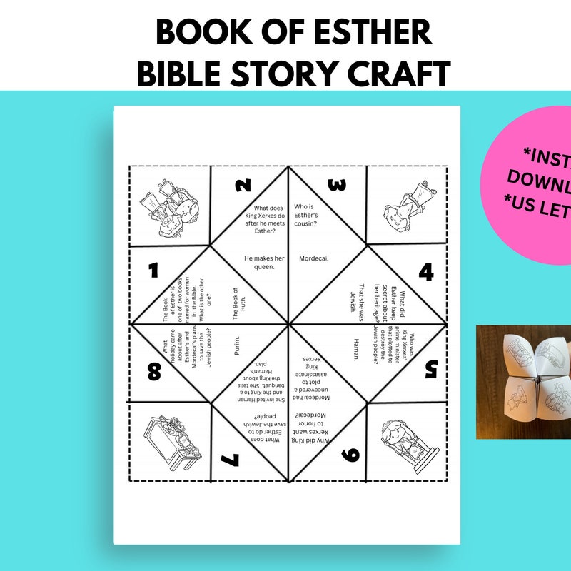 Book of Esther Activities - Etsy