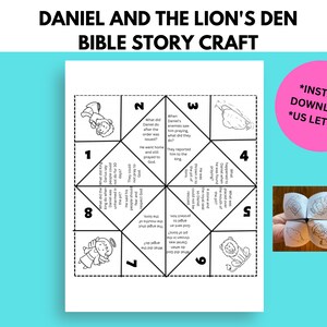 Jonah and Whale Bible Story Activity, Sunday School Craft, Fortune ...