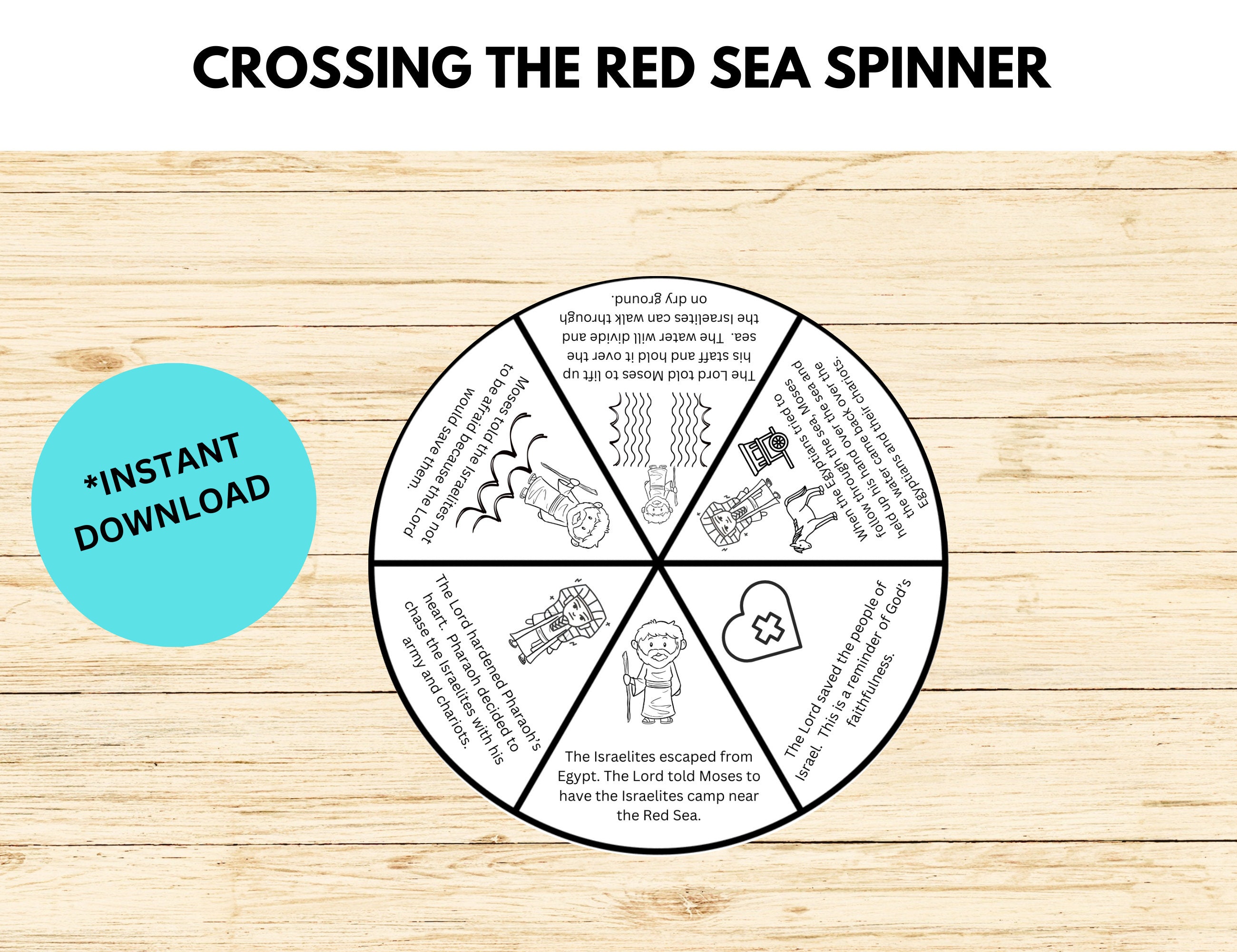 Crossing the Red Sea, Moses Parts the Red Sea Craft, Sunday School ...