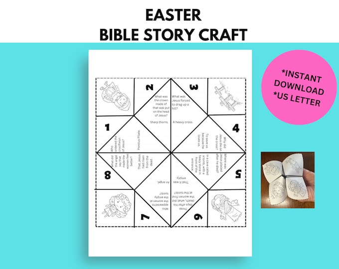 Palm Sunday Craft, Jesus Triumphant Entry to Jerusalem Bible Story ...