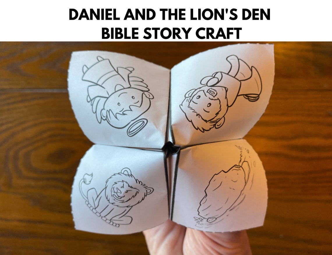 Daniel and the Lions Den Bible Story Activity, Sunday School Craft ...