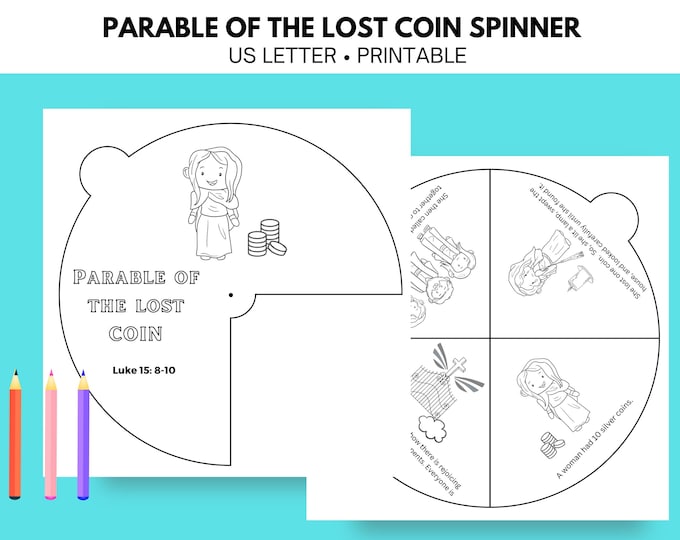 Parable of the Lost Coin Craft for Kids, Lost Silver Coin Parable of ...