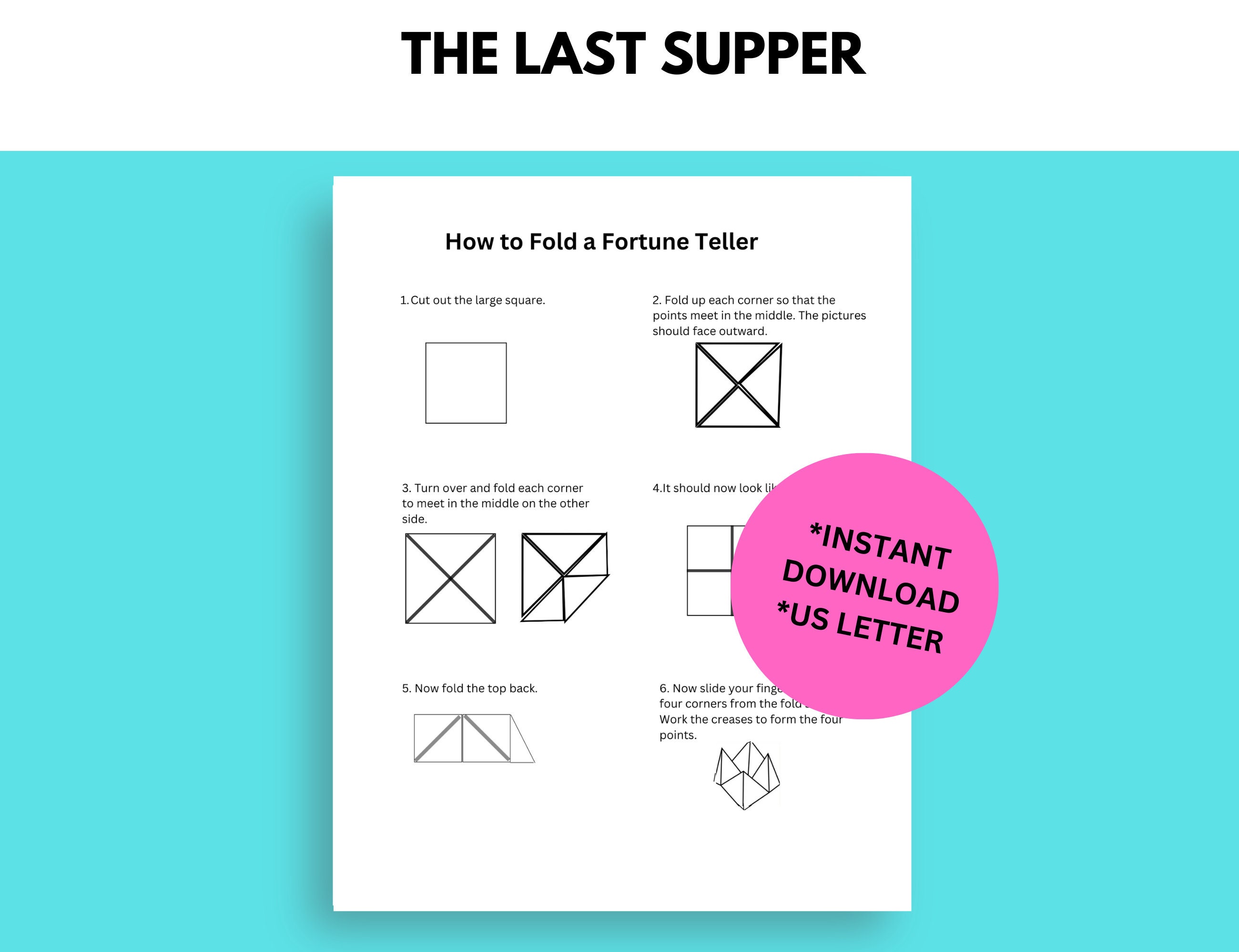 Last Supper Craft, Bible Story Activity, Holy Week Printable, Sunday ...