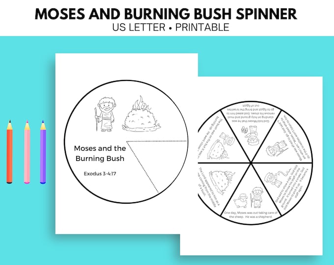 BURNING BUSH Activity Pack for Kids Memory Verse Printable Word Search ...