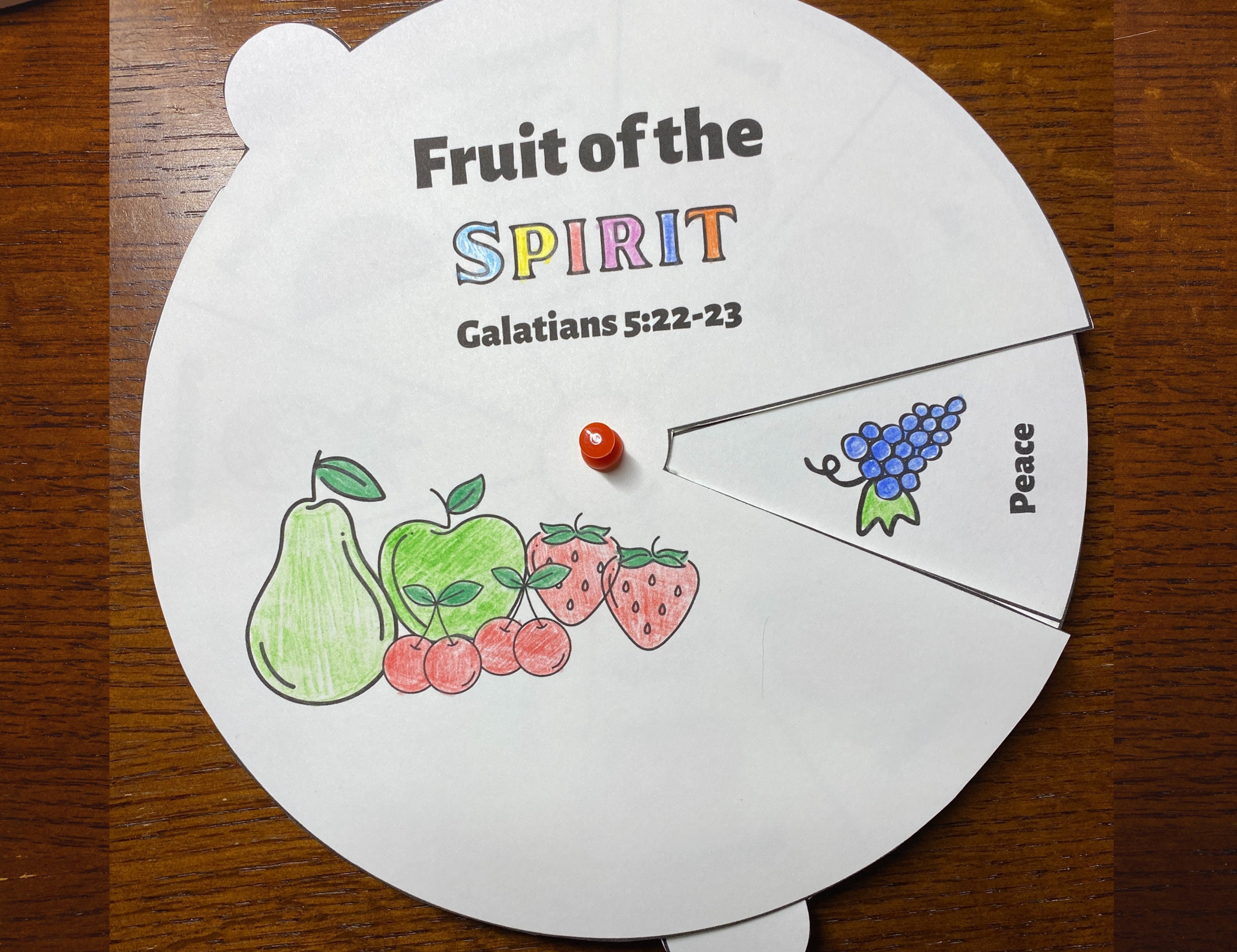 Fruit of the Spirit Craft, Sunday School Craft, Fruit of the Spirit ...