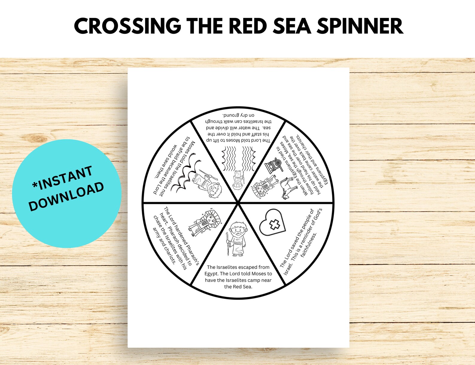 Crossing the Red Sea, Moses Parts the Red Sea Craft, Sunday School ...