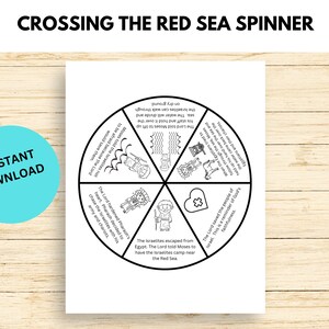 Crossing the Red Sea, Moses Parts the Red Sea Craft, Sunday School ...