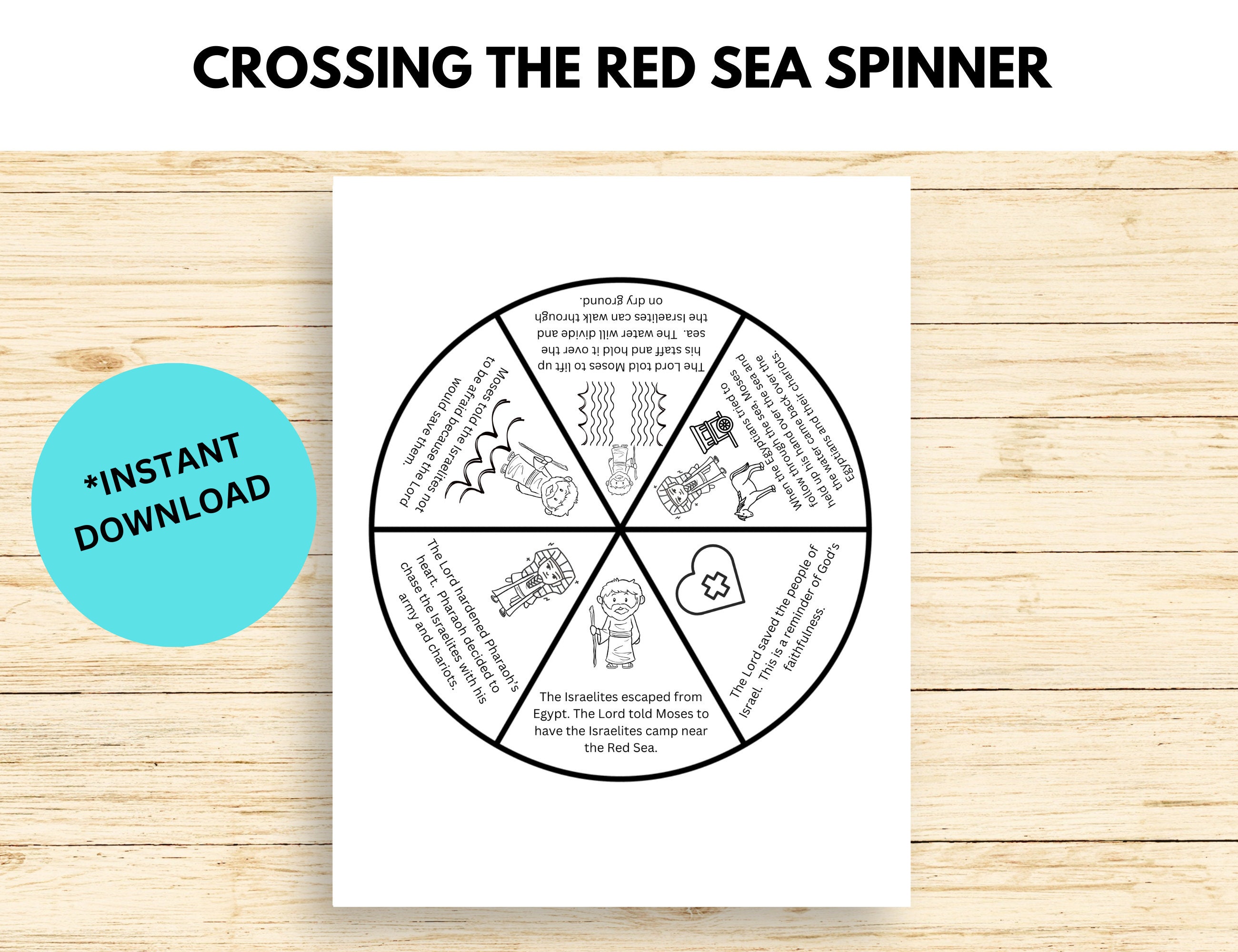 Crossing the Red Sea, Moses Parts the Red Sea Craft, Sunday School ...