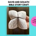 David and Goliath Bible Story Activity, Sunday School Craft, Fortune ...