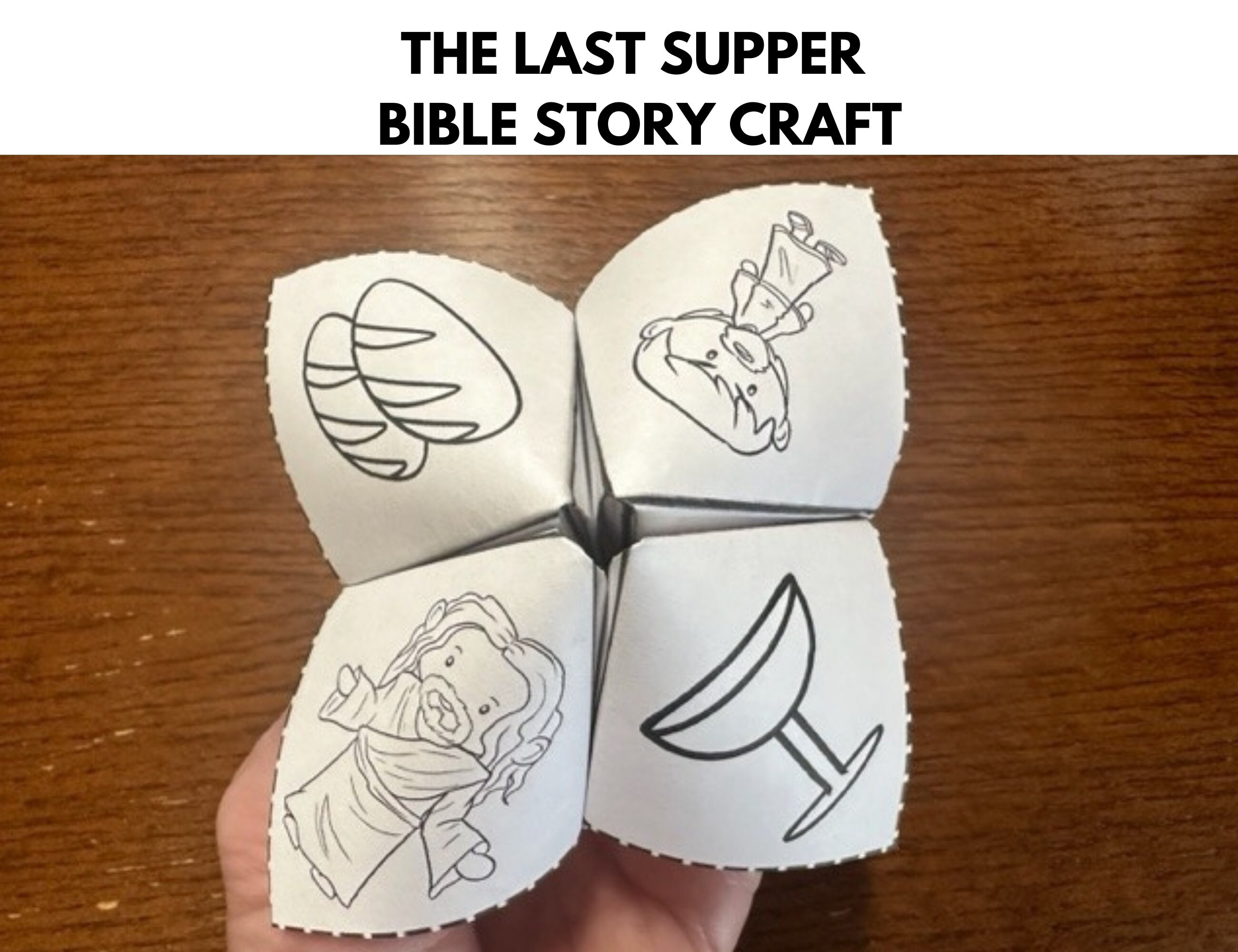 Last Supper Craft, Bible Story Activity, Holy Week Printable, Sunday School Craft, Easter Story ...