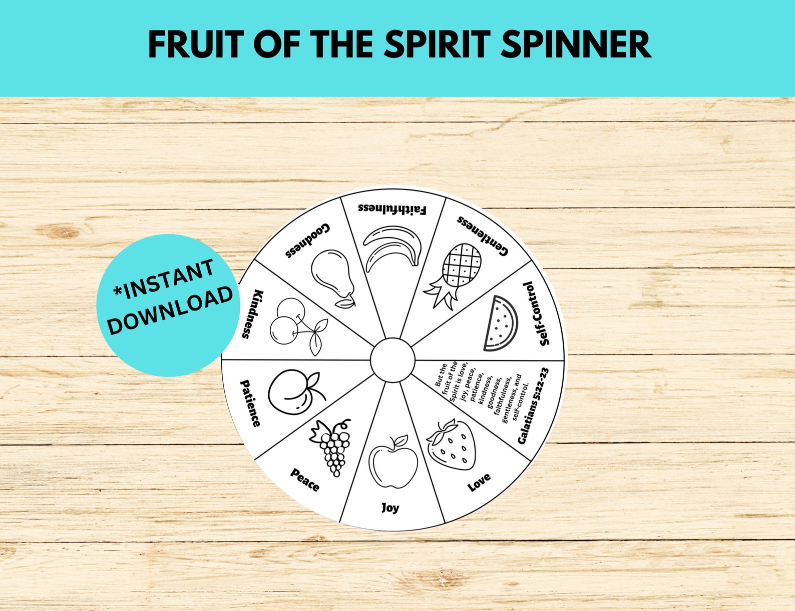 Fruit of the Spirit Craft, Sunday School Craft, Fruit of the Spirit ...