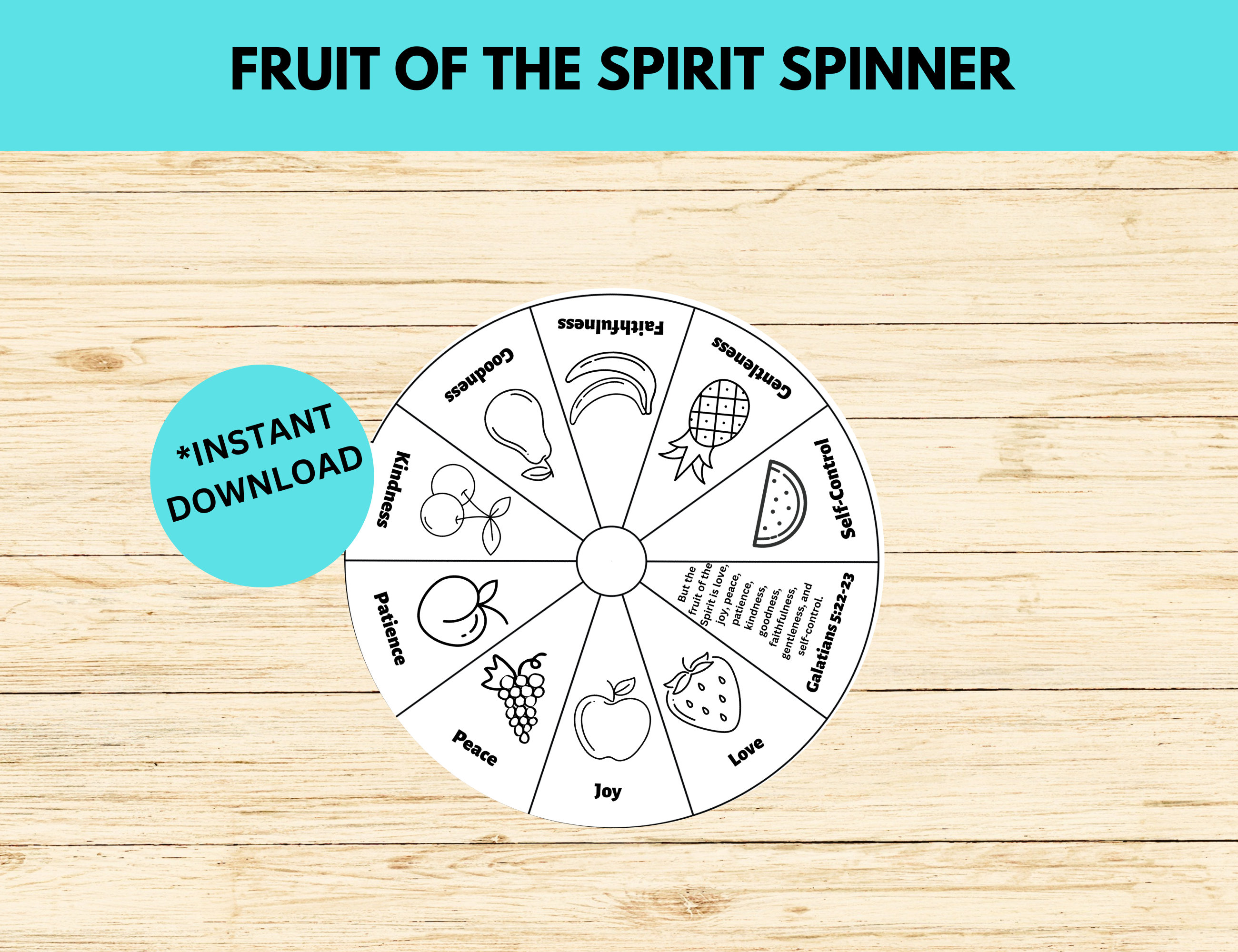 Fruit of the Spirit Craft, Sunday School Craft, Fruit of the Spirit ...