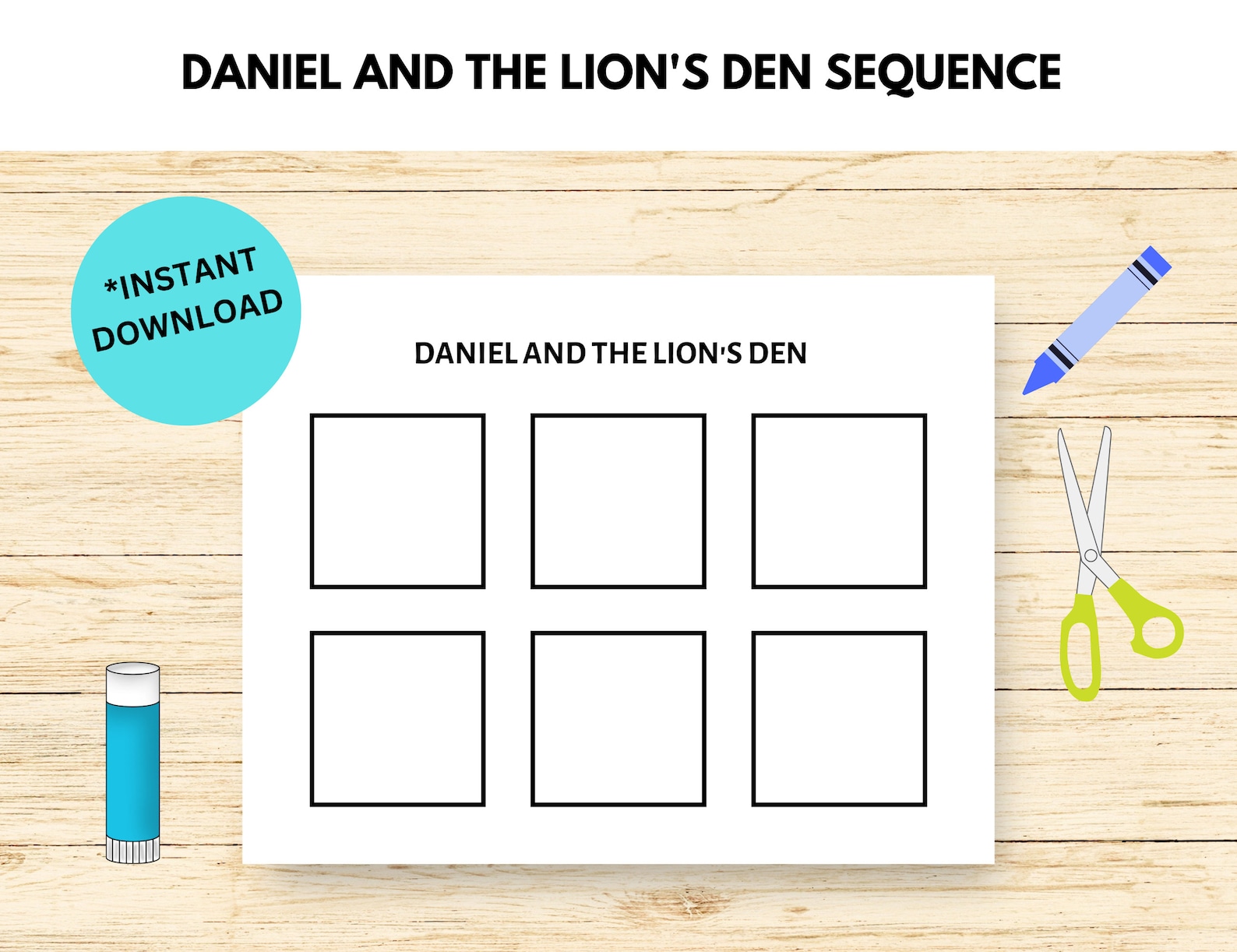 Daniel and the Lion's Den Craft, Daniel in Lions Den Bible Story ...