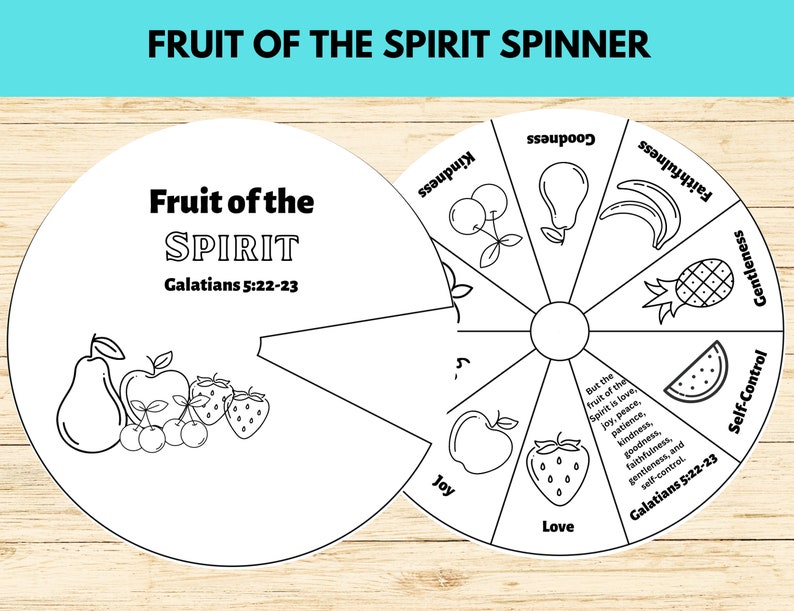 Fruit of the Spirit Craft, Sunday School Craft, Fruit of the Spirit ...