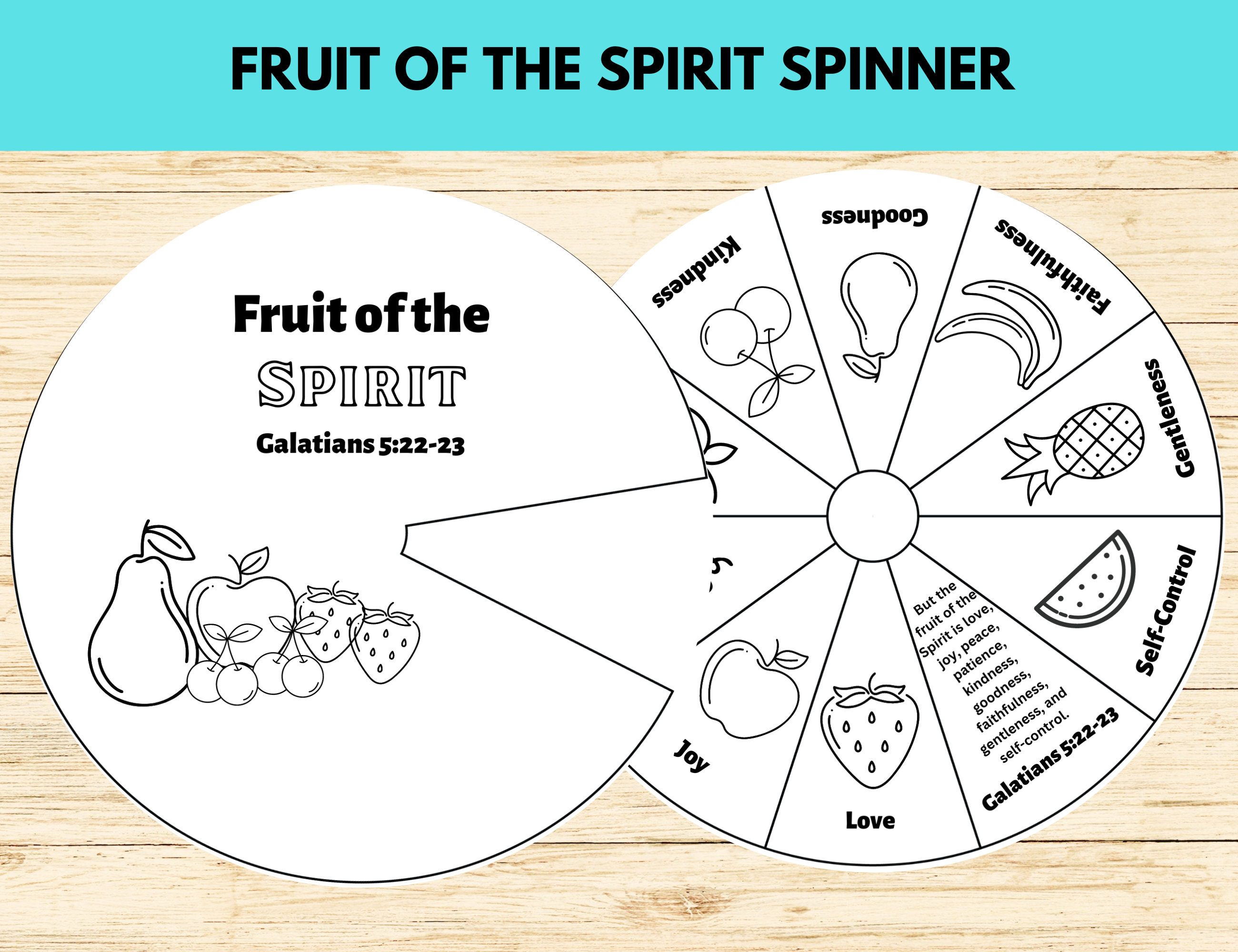 Fruit of the Spirit Craft, Sunday School Craft, Fruit of the Spirit ...
