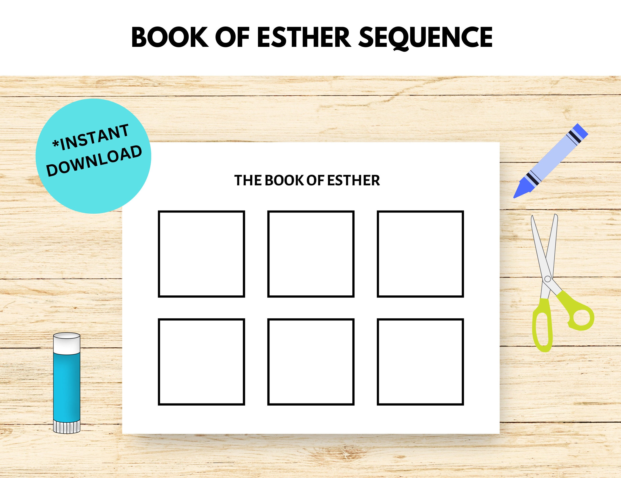 Book of Esther Craft, Esther Bible Story, Sunday School Craft, Vacation ...