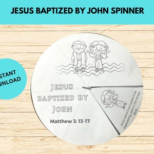 Jesus Baptism, John the Baptist Bible Story Activity, Sunday School ...