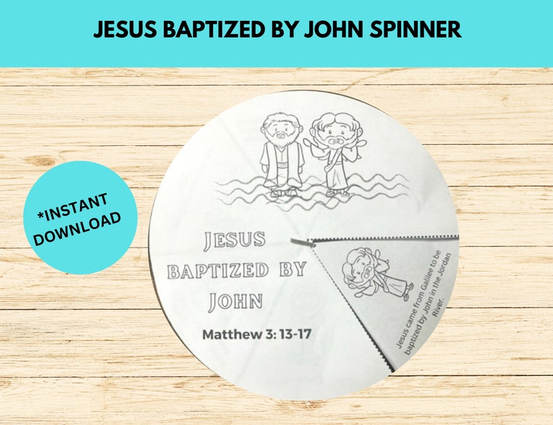 Jesus Baptism, John the Baptist Bible Story Activity, Sunday School ...