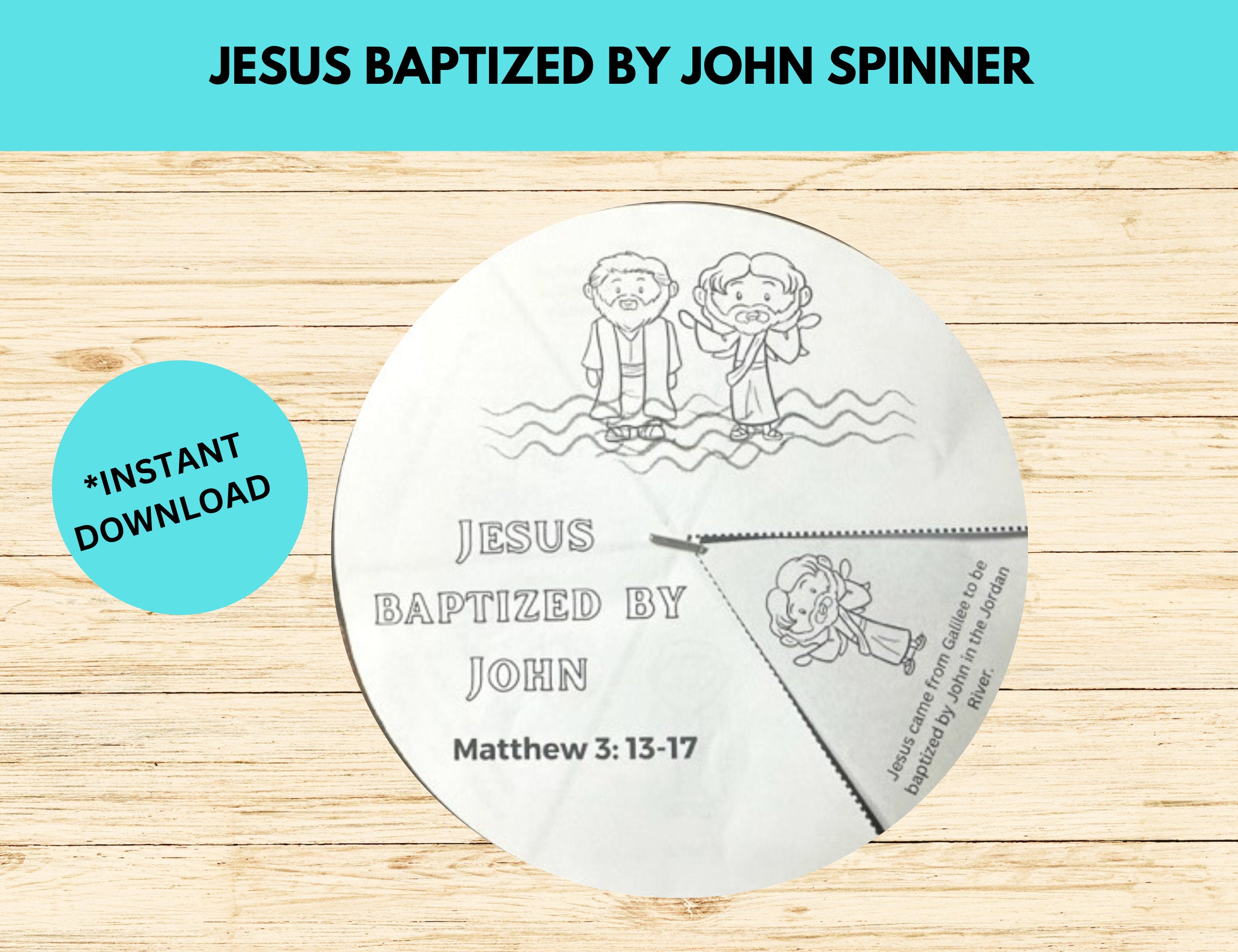 Jesus Baptism, John the Baptist Bible Story Activity, Sunday School ...