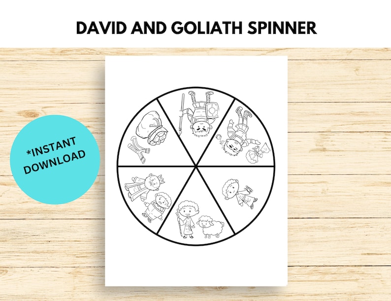 David and Goliath Sunday School Craft, Bible Story Activities, Kids ...