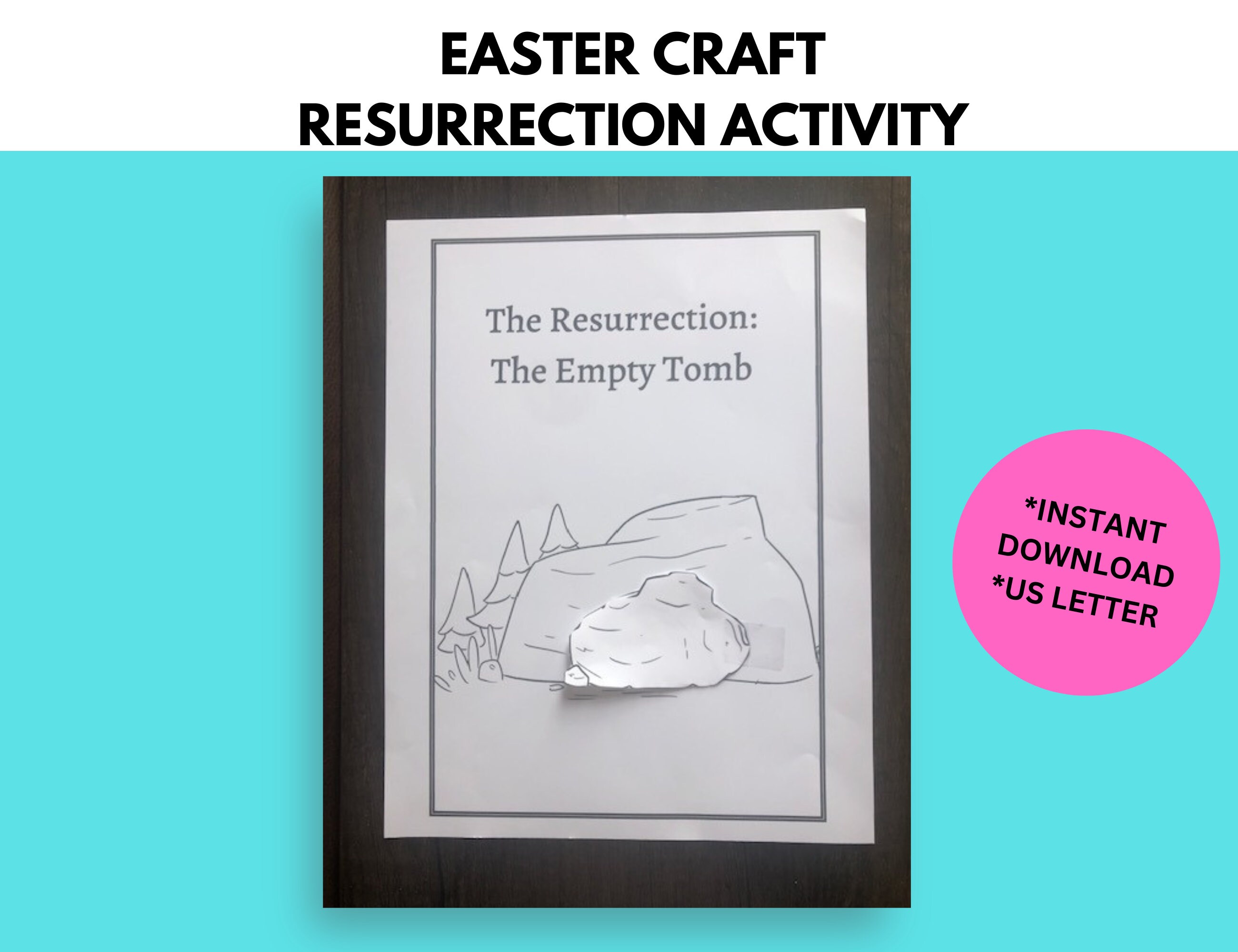 Easter Bible Story Activity, Resurrection Craft, Easter Craft, Sunday ...