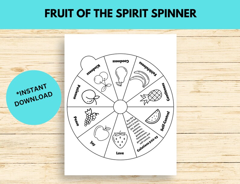Fruit of the Spirit Craft, Sunday School Craft, Fruit of the Spirit ...