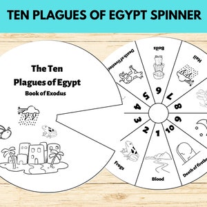 Plagues of Egypt Bible Story Activity, Sunday School Lesson, Ten ...