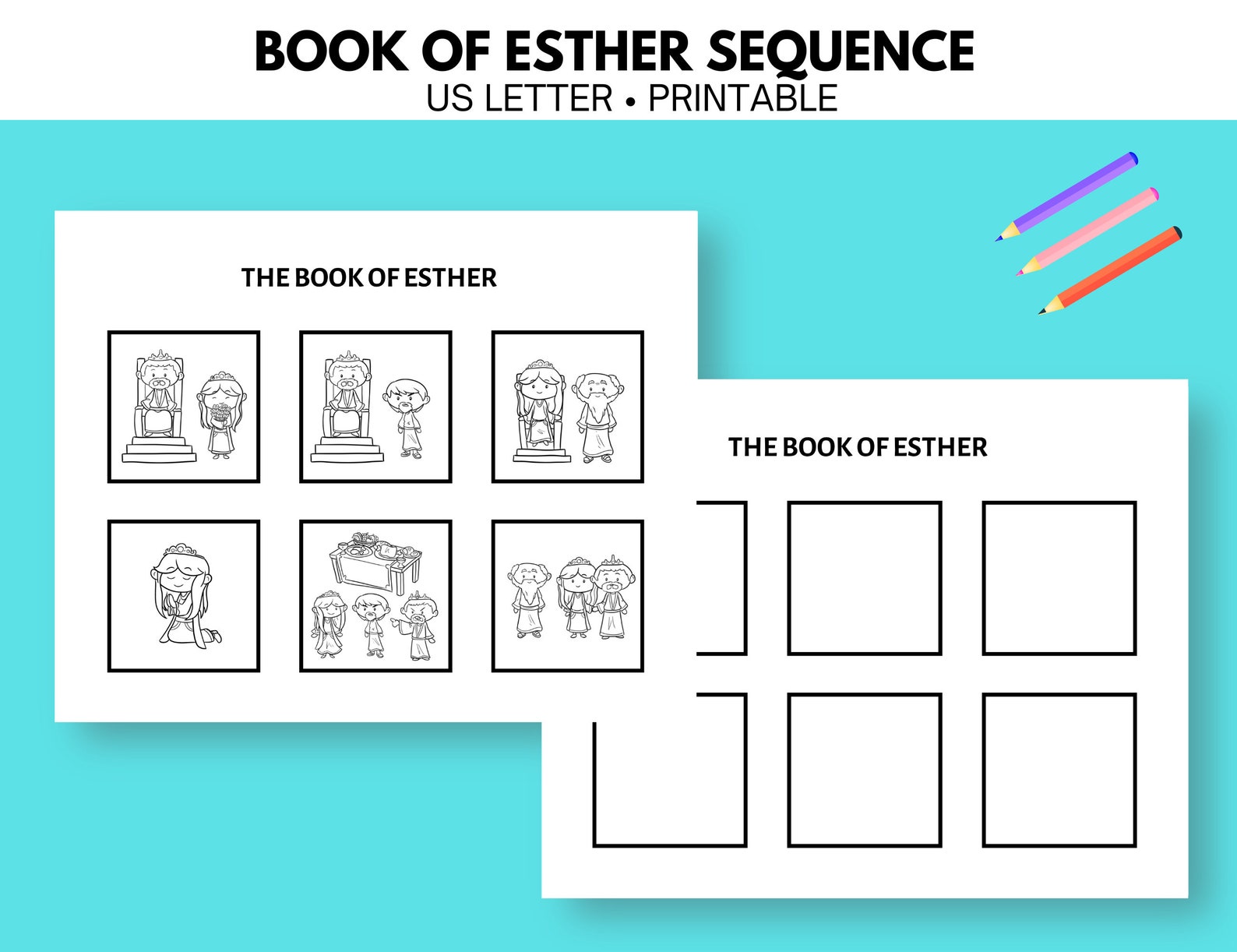 Book of Esther Craft, Esther Bible Story, Sunday School Craft, Vacation ...