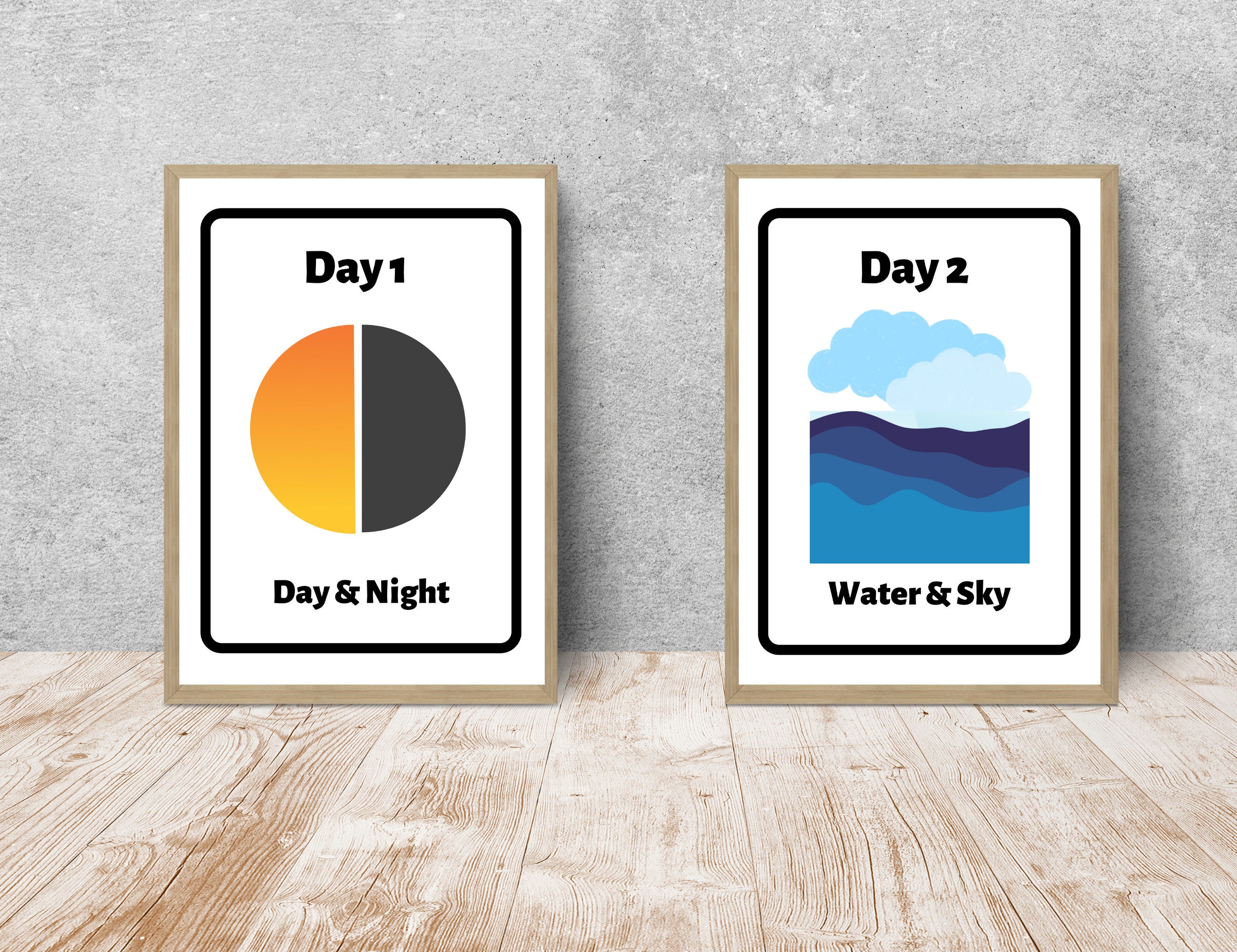 Days of Creation Posters, Sunday School Lesson, Classroom Posters ...