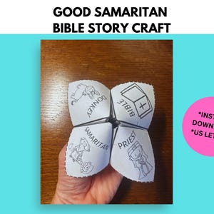 Good Samaritan Bible Story Activity, Sunday School Craft, Fortune ...