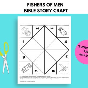 Fishers of Men Bible Story Activity, Sunday School Craft, Fortune ...
