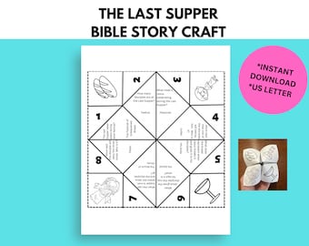 Last Supper Craft, Holy Week Printable, Sunday School Craft, Easter ...