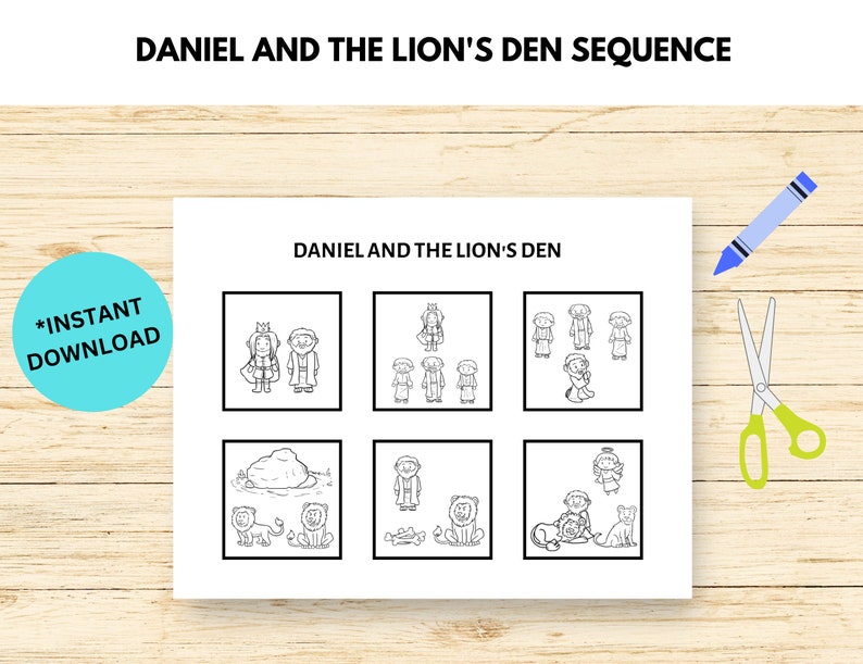 Daniel and the Lion's Den Craft, Daniel in Lions Den Bible Story ...