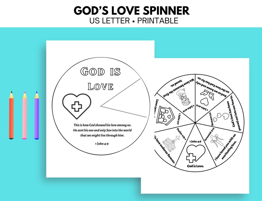 Gods Love Bible Story Activity, Sunday School Craft, Scripture Activity ...