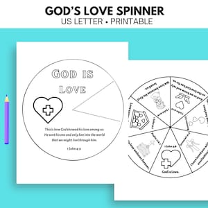 Gods Love Bible Story Activity, Sunday School Craft, Scripture Activity ...
